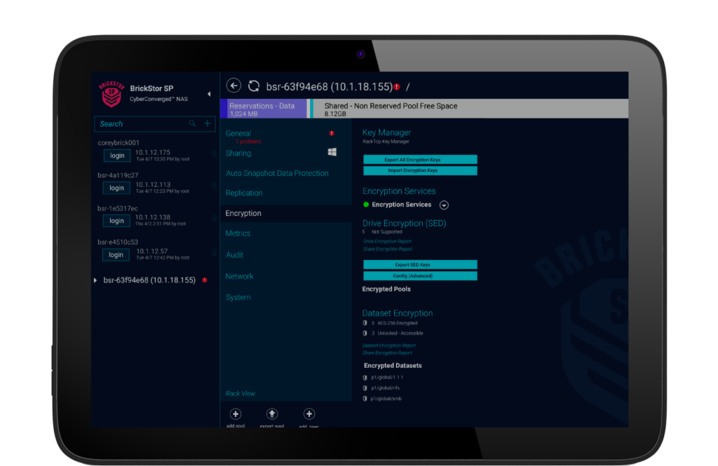 Encryption_tablet | RackTop Cyberstorage Solutions