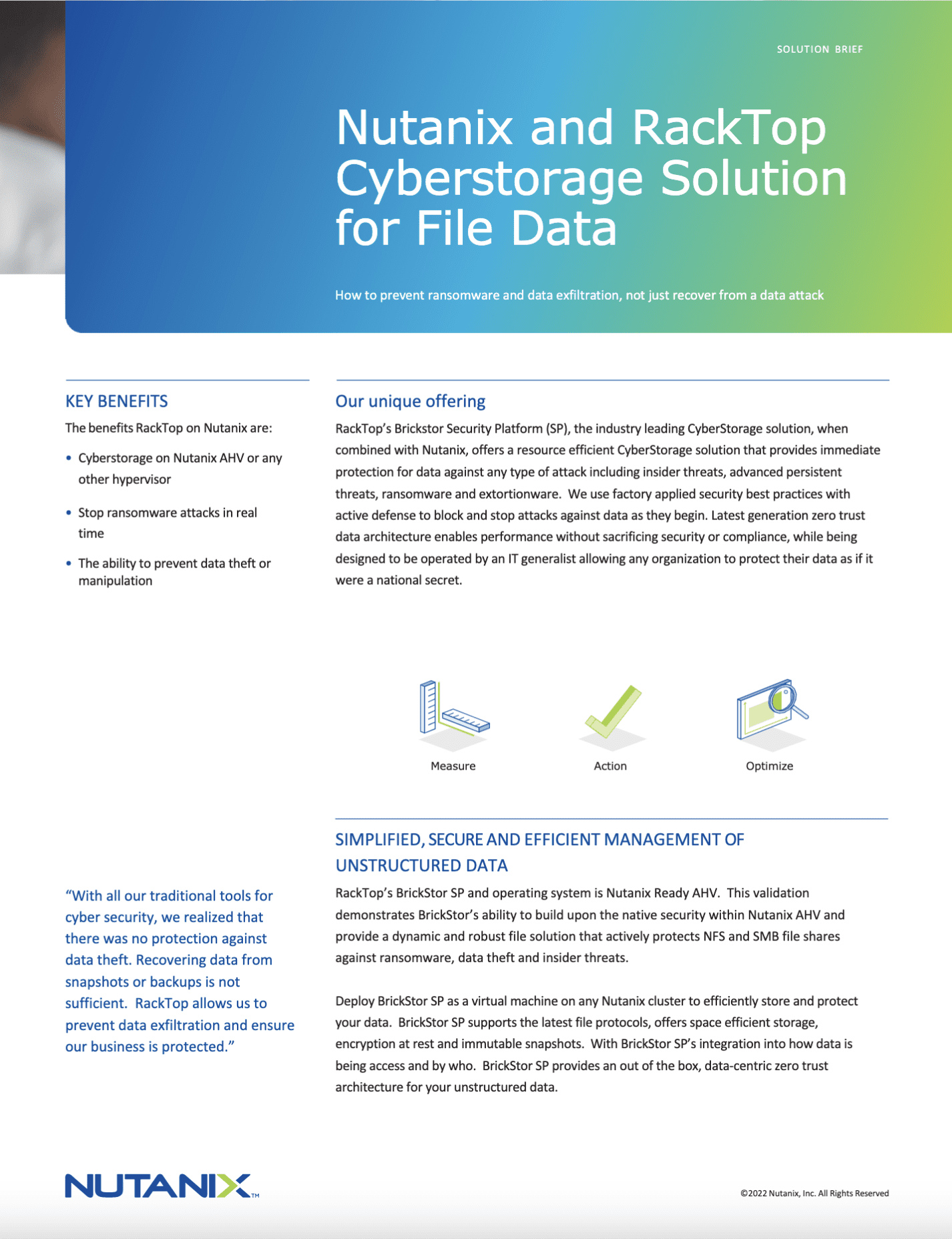 Nutanix | RackTop Cyberstorage Solutions